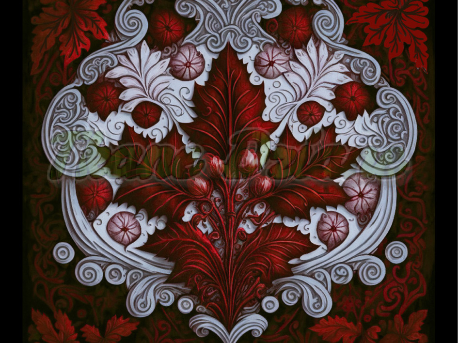 TkaneDziane.pl > PANEL WELUR TAPICERSKI SECESJA ORNAMENT WINOROŚL BORDO